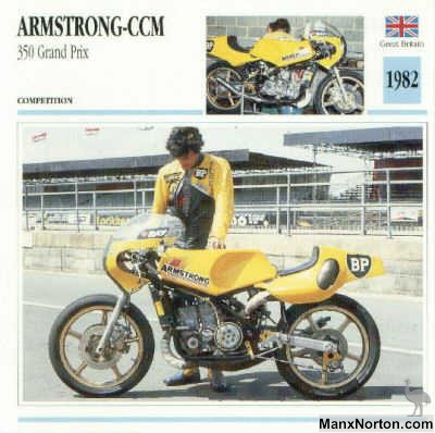 Armstrong 1982 CCM 350cc GP Racer